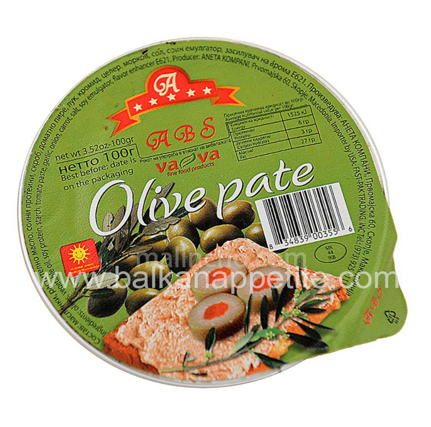 Aneta Olive Pate 100g ( 3.53oz) – Balkan Appetite