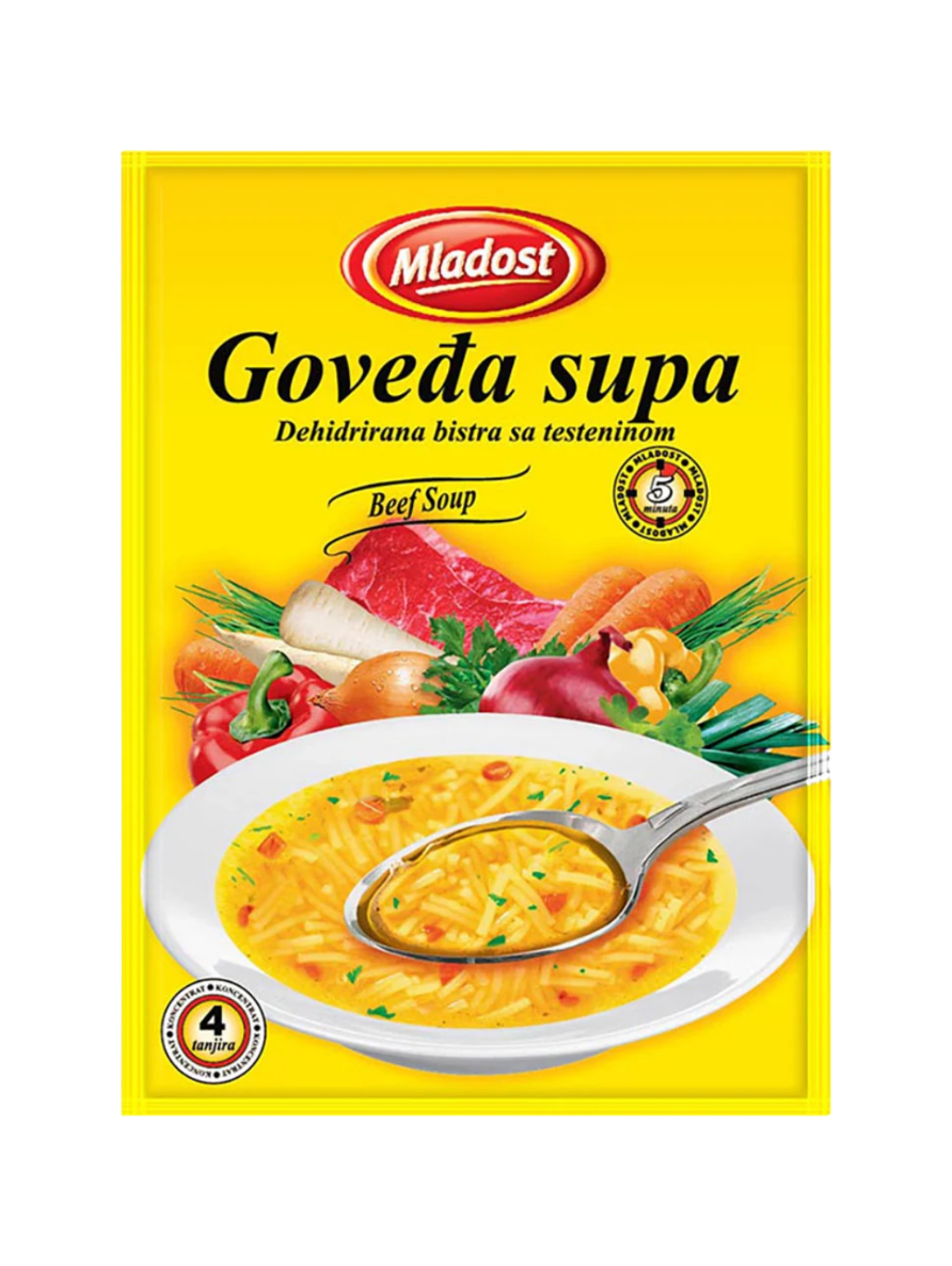 Beef (Goveda) Soup 65g (2.29oz) Mladost – Balkan Appetite
