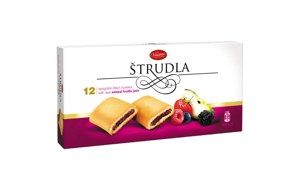 Vincinni Strudel Mixed Fruit 240G Box – Balkan Appetite