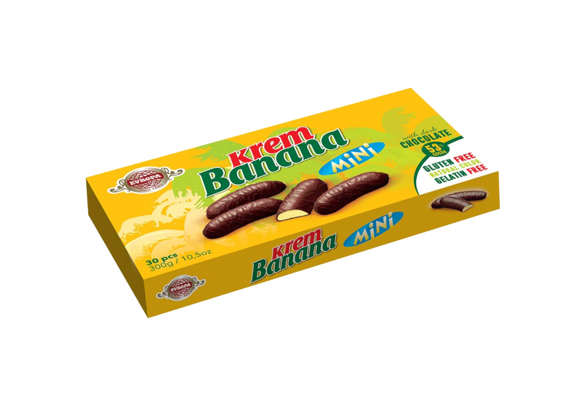 Evropa Krem Banana Mini Box (30 Pieces) 300g – Balkan Appetite