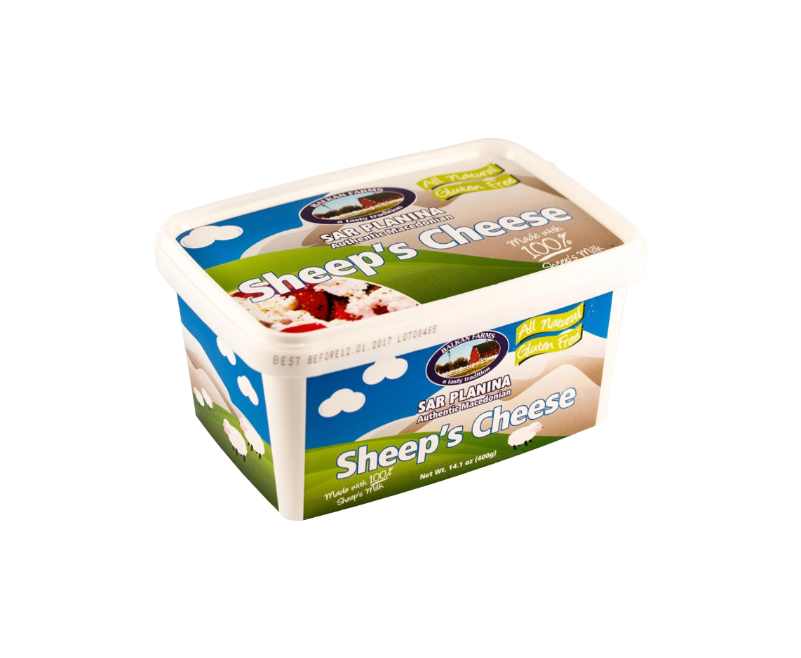 Sar Planina Sheep's Feta Cheese Balkan Farms 400g (14.1oz) – Balkan ...