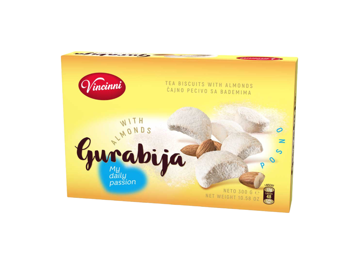 Vincinni Almond Cookies (Gurabija) 300g (10.58 oz) – Balkan Appetite