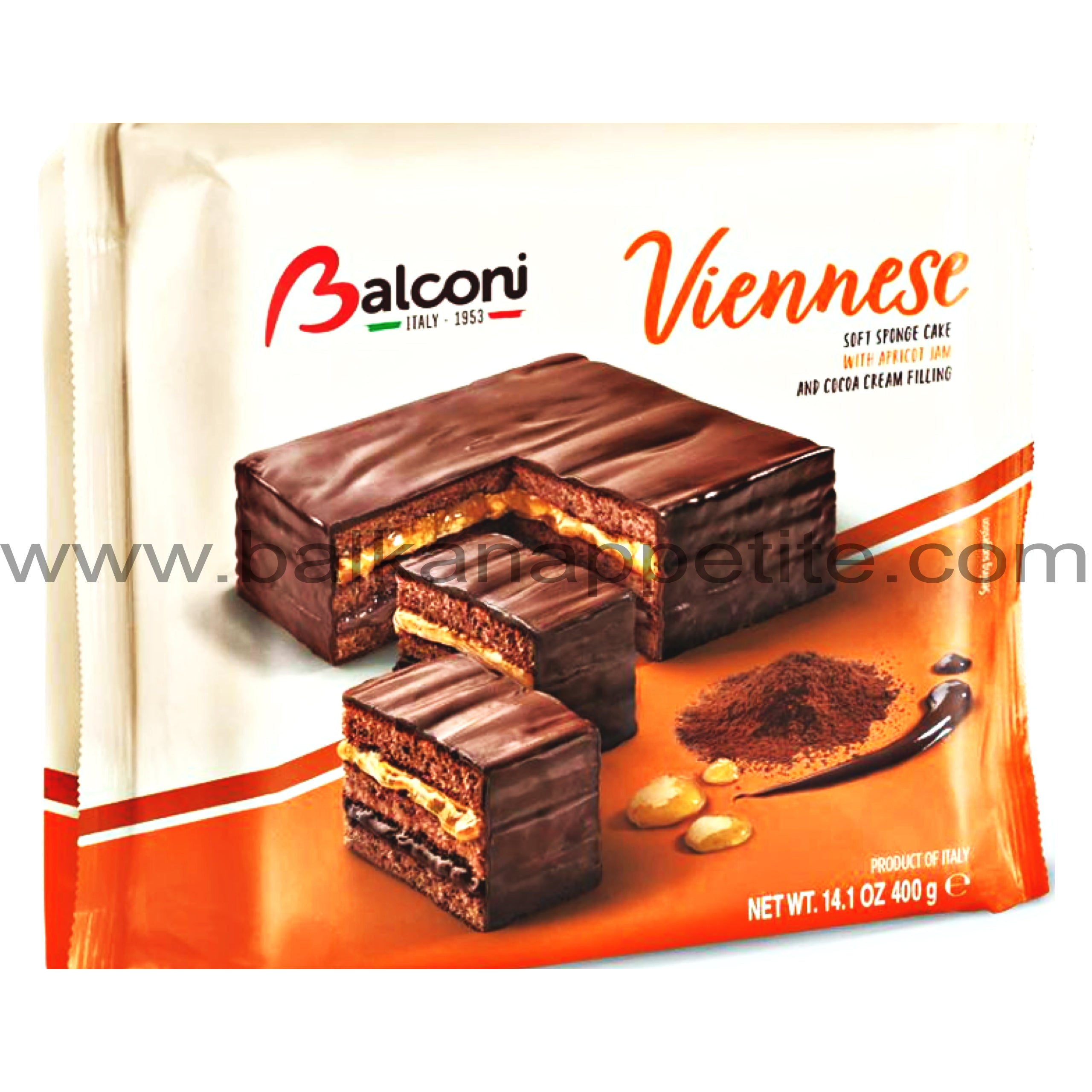 Balconi Torta Viennese Apricot & Chocolate 400GR – Balkan Appetite