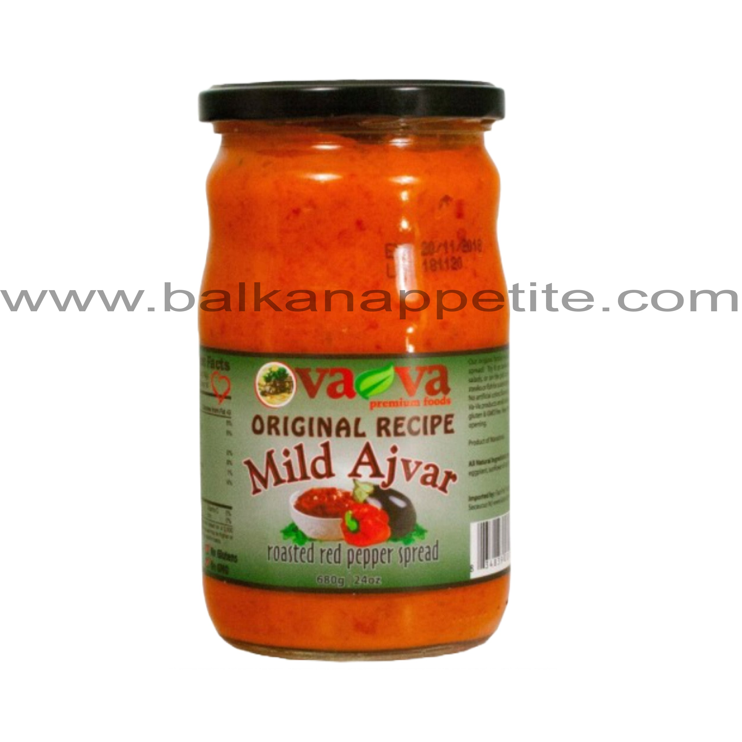 Original Recipe Mild Ajvar (Va-Va) 680g (24 oz) – Balkan Appetite