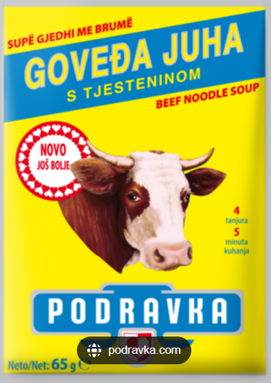 Podravka Beef Noodle Soup 65gr (2.3oz) – Balkan Appetite